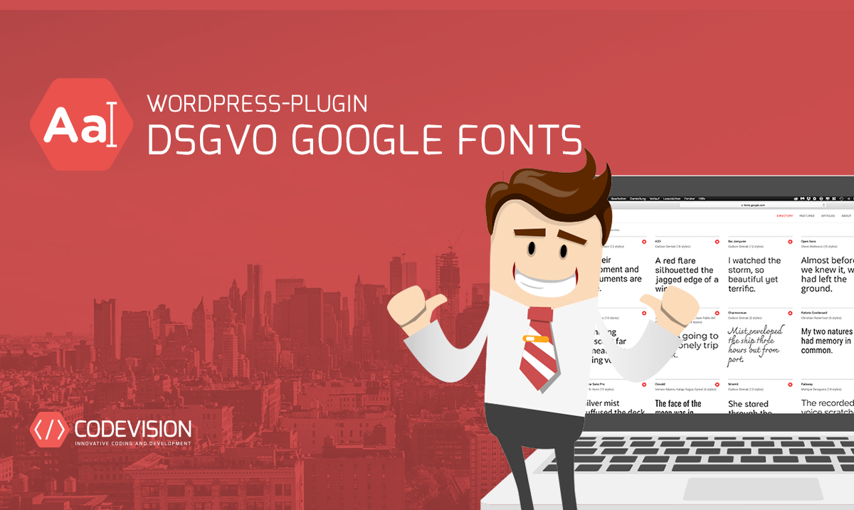 DSGVO Google Fonts | codevision.io | innovative coding and development